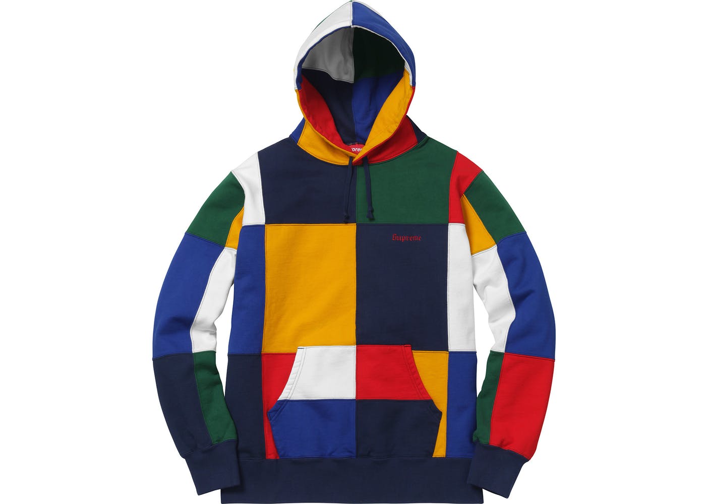 Supreme Patchwork Hoodie Navy - StockX News