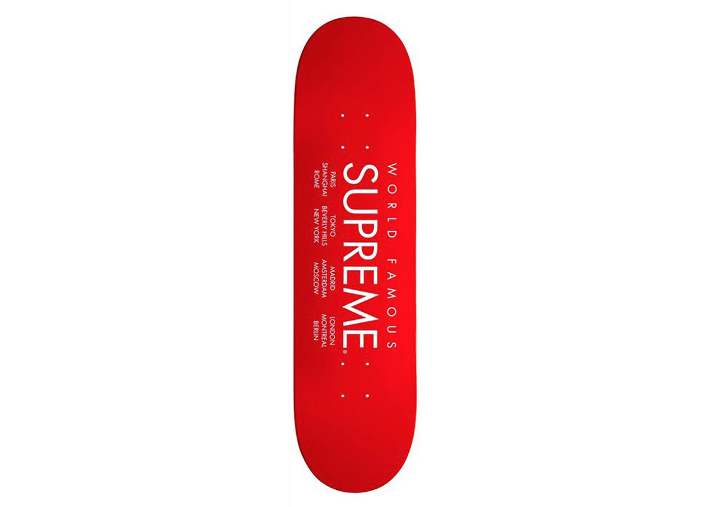 Supreme International Skateboard Skate Deck Red