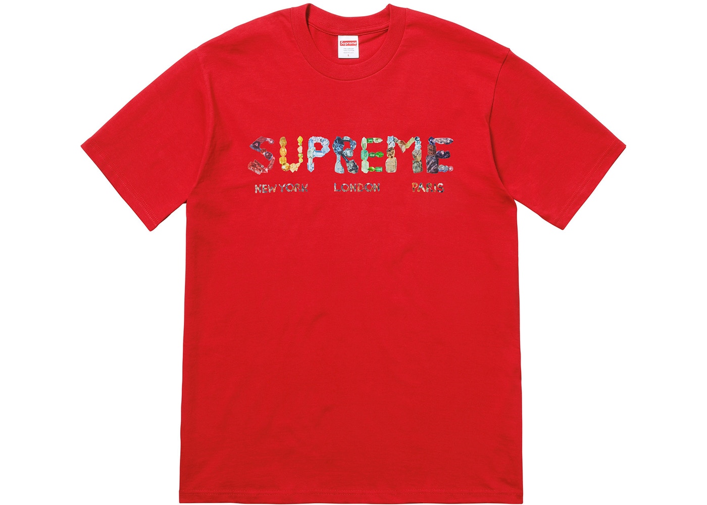 Supreme Rocks Tee Red Spring/Summer 2018 Collection