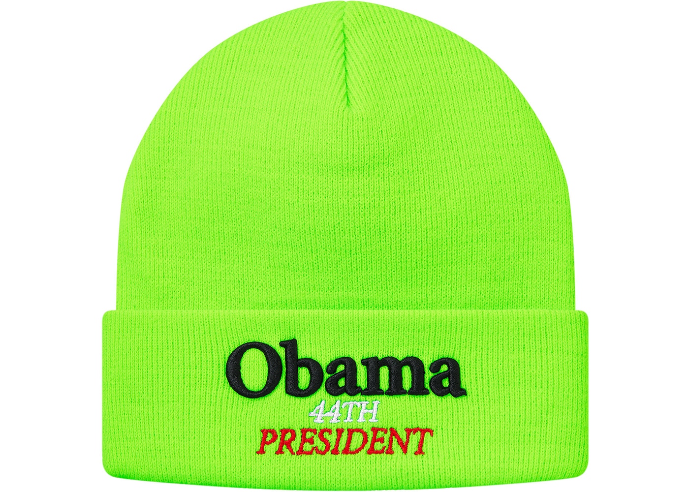 Supreme Obama Beanie Fluorescent Green - StockX News