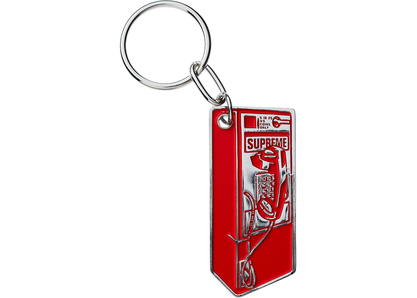 Supreme Payphone Keychain Red Fall/Winter 2018