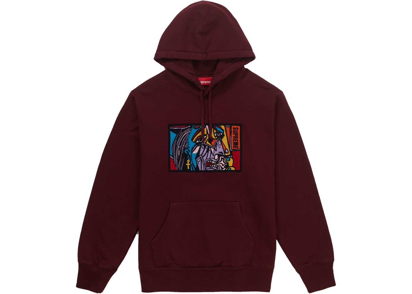 Supreme Chainstitch Hooded Sweatshirt Burgundy