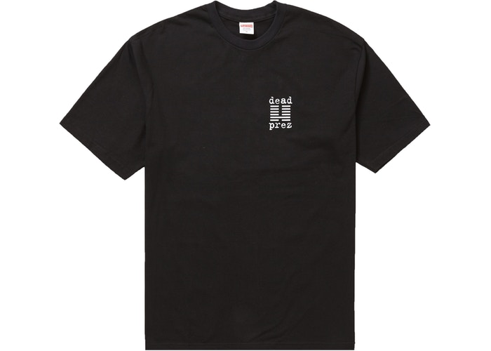 Supreme dead prez Tee Black - StockX News