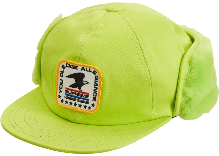 Supreme Earflap 6-Panel Lime Fall/Winter 2019 Headwear